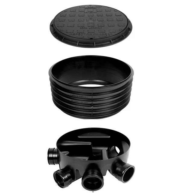 UNDERGROUND DRAINAGE INSPECTION Chamber Base Round Manhole Drain Cover ...
