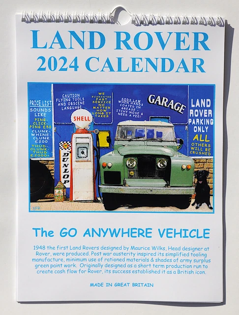 LAND ROVER CALENDAR 2024 £10.00 - PicClick UK
