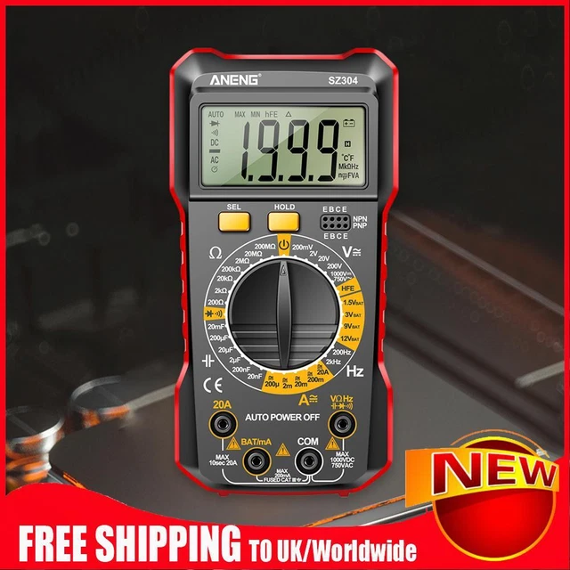 LARGE SCREEN NCV Multimeter Intelligent Multimeter Auto-Ranging ...