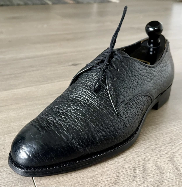 DACK'S CUSTOM GRADE Exotic Water Bison/Buffalo Derby Shoes 11.5D VTG ...