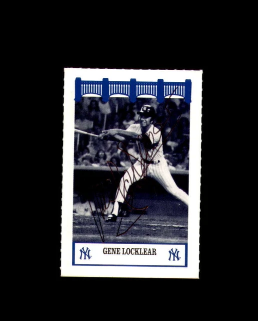 GENE LOCKLEAR SIGNED 1992 Wiz The 70's New York Yankees Autograph $12. ...