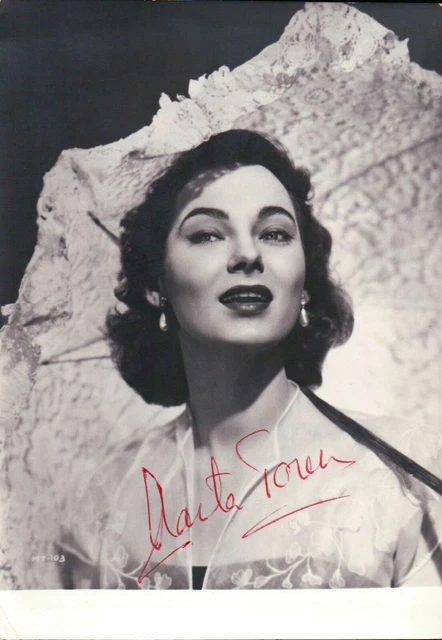 MARTA TOREN ACTRESS SWEDISH ATTRICE AUTOGRAPH SIGNED autografo attrice ...