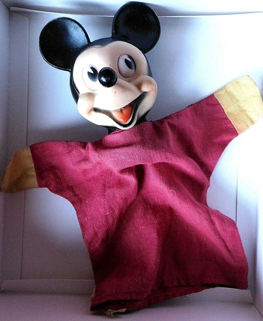 RARE 1940S/50S MICKEY Mouse Hand Puppet -Walt Disney- Made by Semco Ltd ...