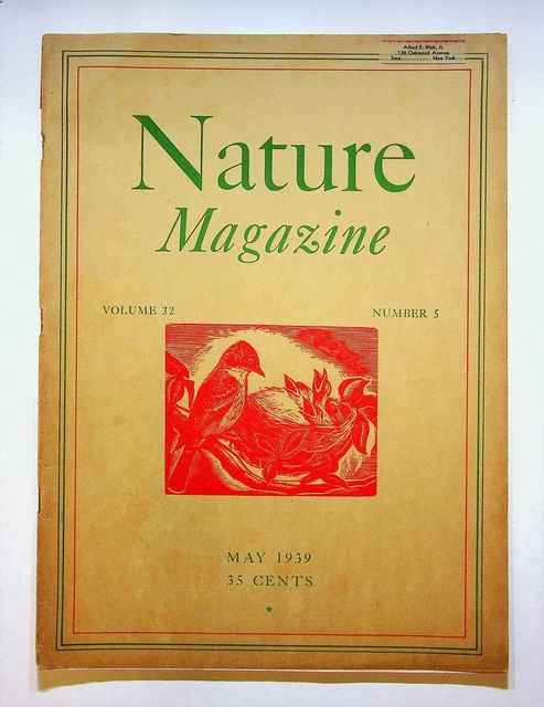 NATURE MAGAZINE VOL. 32 #5 VG- 3.5 1939 £21.32 - PicClick UK