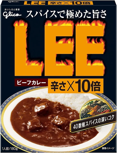 GLICO JAPAN BEEF Curry sauce without rice 10×Spicy Instant type 180g ...