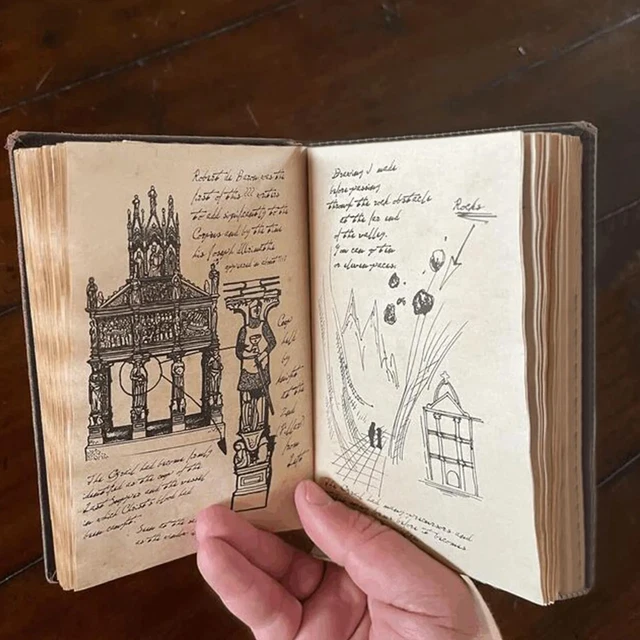 INDIANA-JONES GRAIL DIARY Prop Replica Diary with Hiddenprecious ...