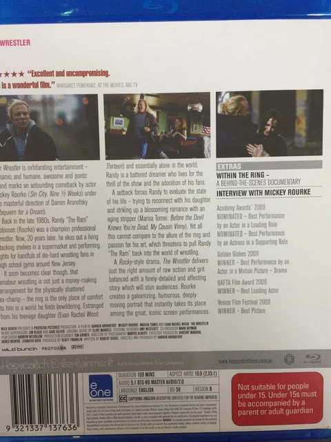 THE WRESTLER (2009) - BLURAY AS NEW! Mickey Rourke £10.71 - PicClick UK