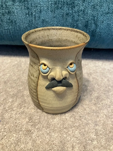 MUGGINS STONEWARE STUDIO Pottery Ugly Face Mug Stamped July 1978 ...
