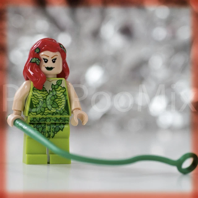 NEW LEGO SH010 Poison Ivy Minifigure + Extras 76035 Jokerland Batman DC ...