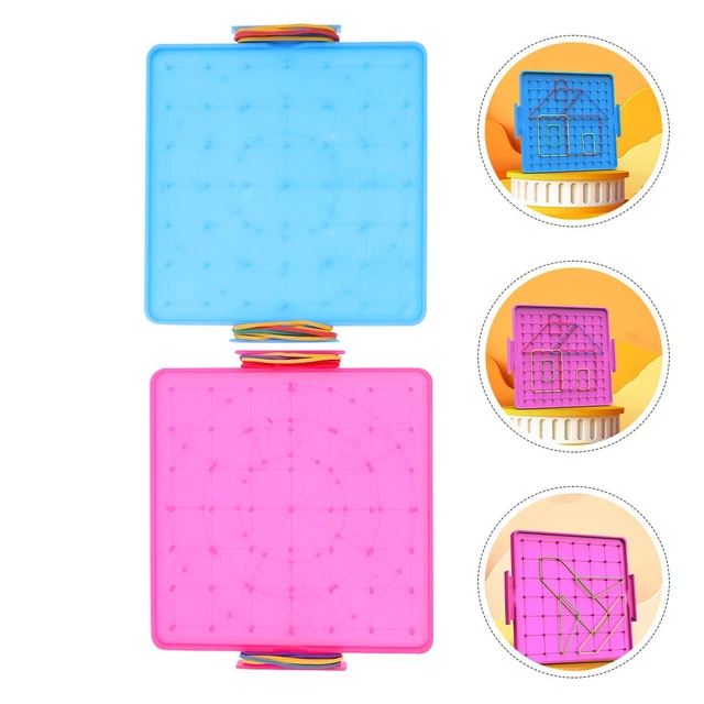 2 PCS MATH Manipulatives Toy for Geometry Board Geoboards Classroom $22 ...