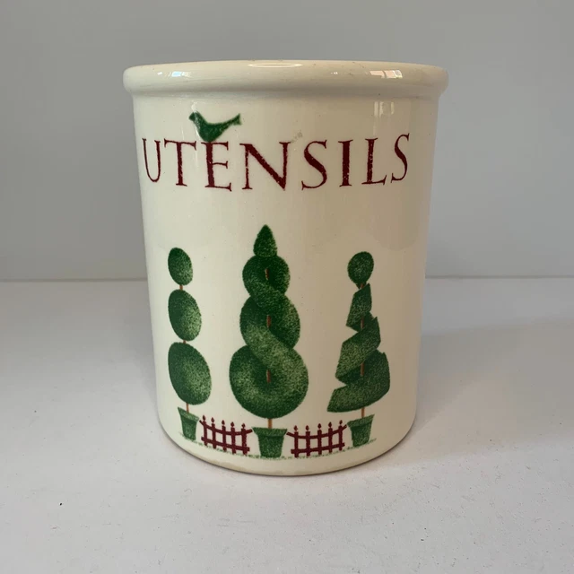 CLOVERLEAF TOPIARY UTENSIL Pot English Pottery Traditional Earthenware ...