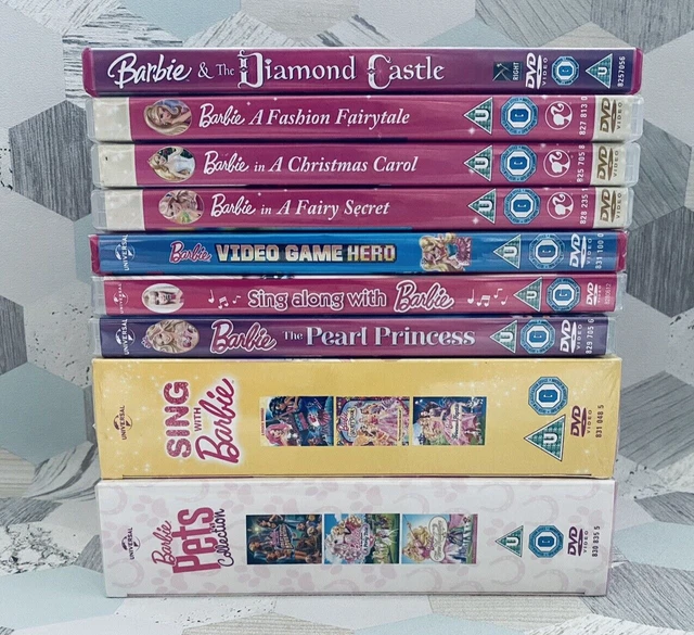 BARBIE DVD BUNDLE - 13 Movies - Pets - Sing With Barbie - Game Hero ...