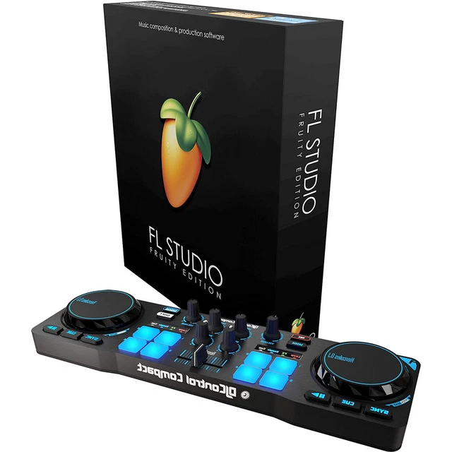 FL STUDIO FRUITY Edition w/ Hercules DJControl Compact DJ Software ...