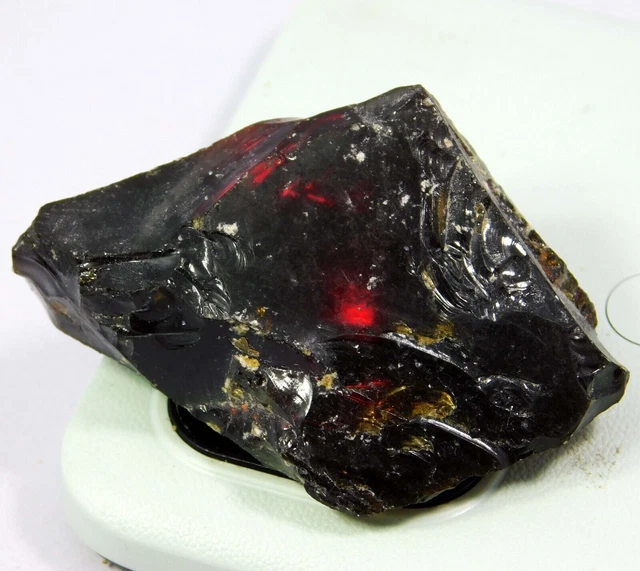 RAW 84.15 CT Natural Red Amber Rough Translucent Loose Gemstone $43.92 ...