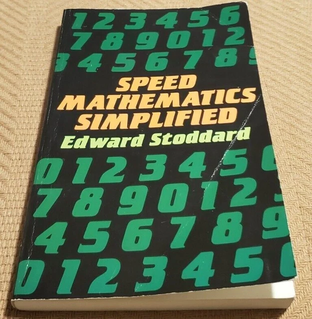 SPEED MATHEMATICS SIMPLIFIED by Stoddard, Edward $3.99 - PicClick