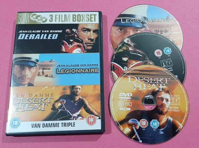 JEAN CLAUDE VAN DAMME - Triple Film DVD - Desert Heat, Derailed, Legionnaire EUR 4,62 - PicClick IT