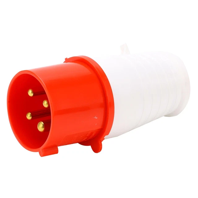 32A 4 PIN Power Plug 3 Phase Industrial Connector Socket Set AC380V415V ...