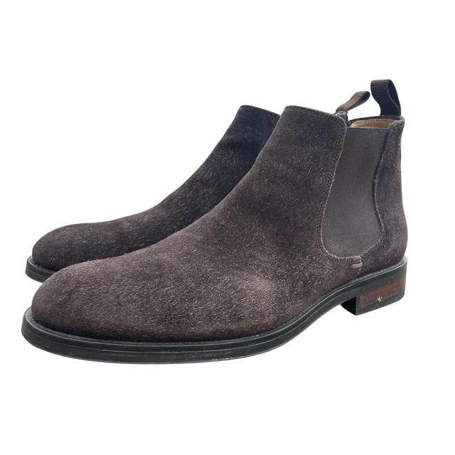MEN’S JOHN WHITE Suede Chelsea Boots Portch UK 10 Dark Brown £25.00 ...