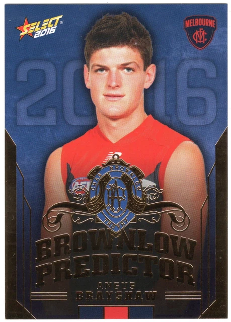 2016 AFL [BROWNLOW PREDICTOR] GOLD CARD - BP81 Angus BRAYSHAW ...