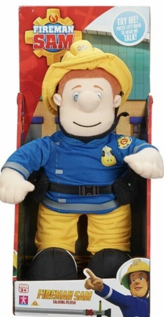FIREMAN SAM TALKING Plush Toy Blue & Yellow Soft Plush 30cm £18.67 ...