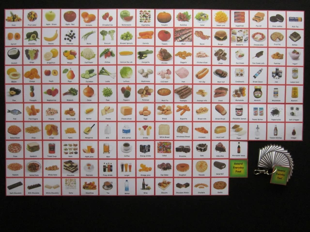 EVERYDAY FOOD VISUAL Cards - Autism/ADHD/PECS/Non verbal/Visual Aid ...