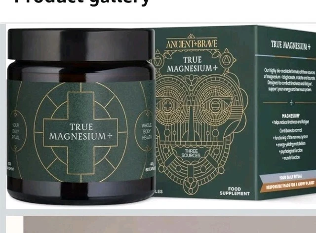 ANCIENT BRAVE TRUE Magnesium Supplement - 60 Capsules £16.14 - PicClick UK