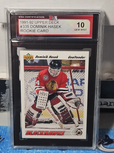 91-92 UPPER DECK Dominik Hasek Rookie 🚨🚨🚨 KSA 10 Pristine Gem Mint $85. ...