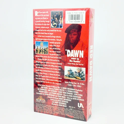 RED DAWN (VHS, 1992) NEW! Patrick Swayze, C. Thomas Howell, Sci Fi ...