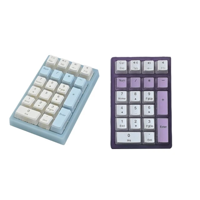 21 KEY MECHANICAL Numeric Keypads Corded Keyboard Numpad Number ...