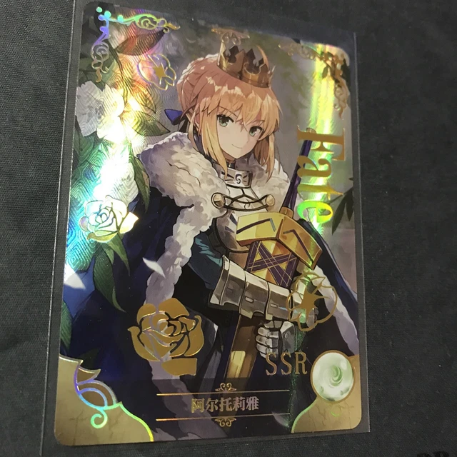ARTORIA PENDRAGON SABER Fate FGO Waifu Card - Goddess Story TCG SSR ...