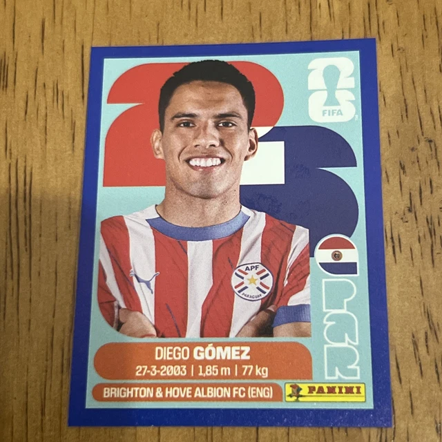 PANINI FIFA WORLD Cup 2026 Sticker Diego Gomez PAR 10 BLUE Parallel ...