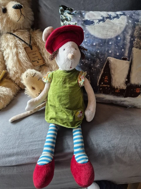 MOULIN ROTY BALTHAZAR et Valentine Soft Toy Plush Mouse Comforter £21. ...