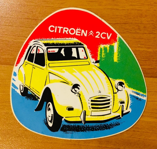 AUTOCOLLANT ANCIEN STICKER CITROEN 2CV DEUCHE aufkleber etiqueta ...