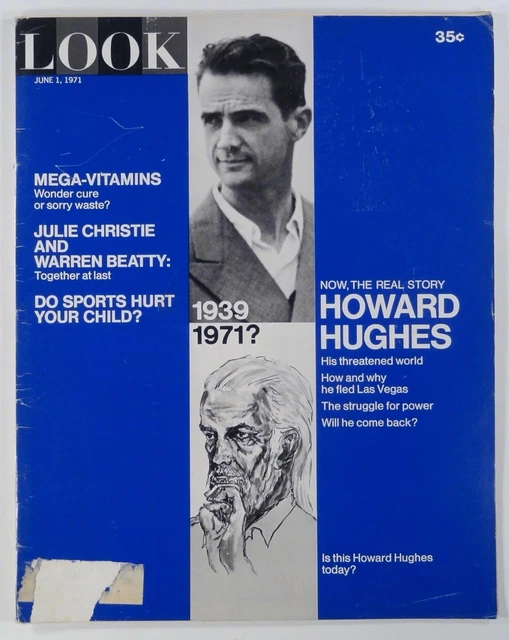 1971 JUN 1 LOOK MAGAZINE Howard Hughes recluse JULIE CHRISTY ...