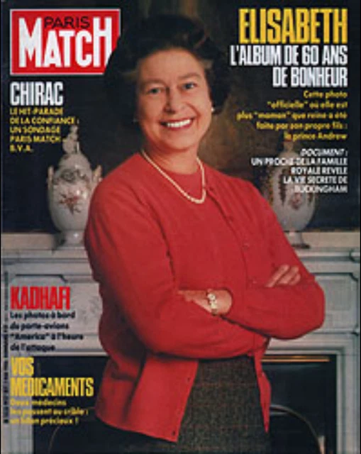 PARIS MATCH N° 1927 - La Reine Elizabeth II - 2 mai 1986 EUR 15,00 ...