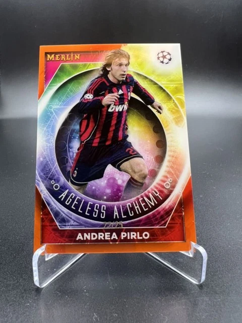 2022-23 TOPPS MERLIN UEFA ANDREA PIRLO Ageless Alchemy AA-17 insert 22/ ...
