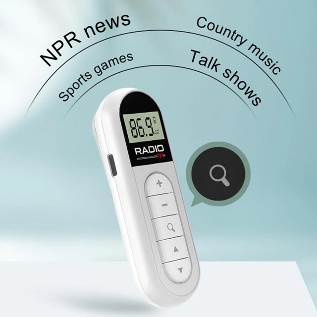 MINI DIGITAL PORTABLE Pocket LCD FM Radio Stereo Rechargeable USB B ...