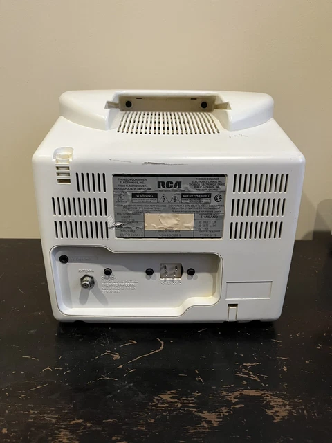 VINTAGE RCA CRT 9" Inch TV Model E09310WH Tested Television No Remote ...
