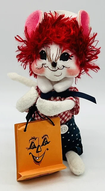 ANNALEE RAGGEDY ANDY Mouse Halloween Trick Or Treat 2007 Closed Mouth 7 ...