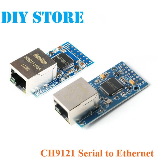 CH9121 SERIAL TO Ethernet Network Convertor Module RJ45 Networking STM32 UART EUR 10,09 ...
