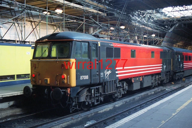 ORIGINAL RAILWAY PHOTOGRAPHIC negative Class 87 87008 at Manchester Piccadilly £2.75 - PicClick UK