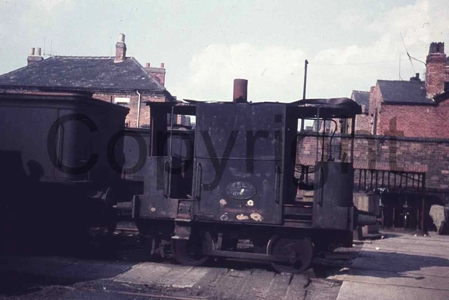 ORIGINAL 35MM COLOUR SLIDE INCE FORD TRAM LOCO BP2734/1886 CREWE WORKS ...