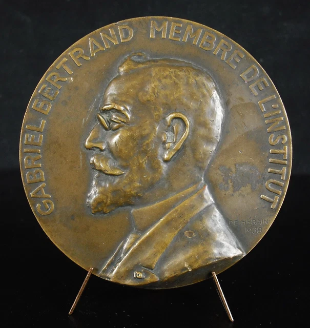 MÉDAILLE GABRIEL BERTRAND venins vaccination antivenimeuse champignon ...