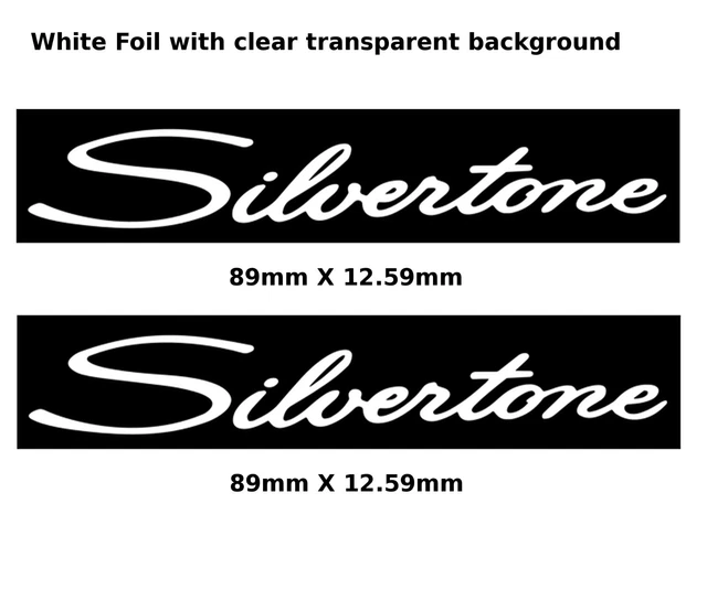 SILVERTONE GUITAR DECAL Headstock Decal Waterslide Restoration Logo 173w $12.00 - PicClick CA