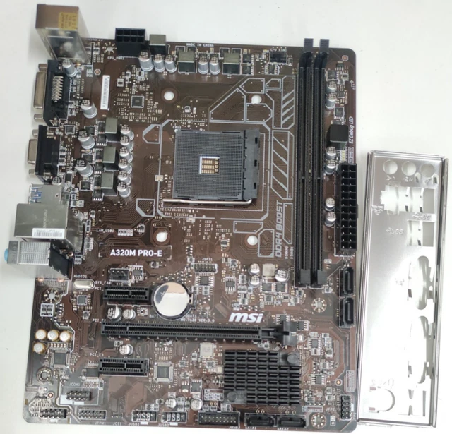 MSI A320M PRO-E MS-7A36 Ver:3.0 Motherboard AM4 DDR4 Ryzen Athlon Micro ...
