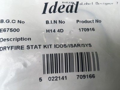 IDEAL ICOS ISAR Icos System Dry Fire Stat Kit 170916 New £3.95 ...