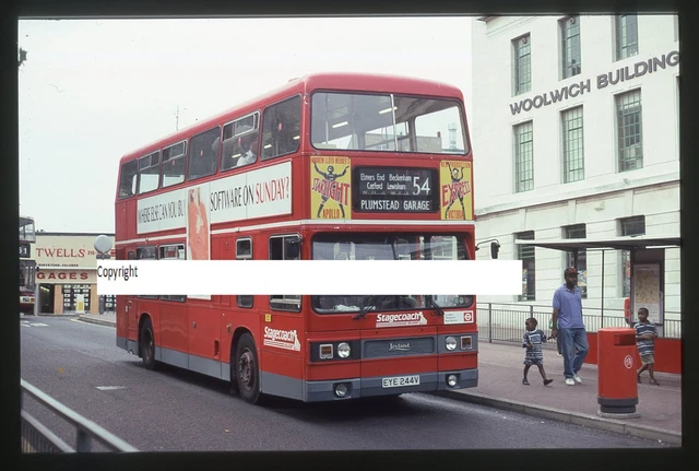 LONDON TRANSPORT BUS Colour Photograph Leyland Titan EYE 244V Rte 54 ...