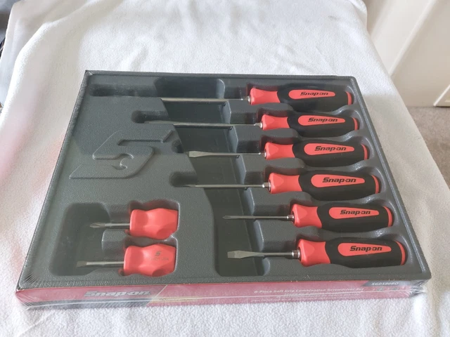 SNAP ON *NEW* 8-Pc Instinct Soft Grip Combination Screwdriver Set SGDX80BO #2 £145.00 - PicClick UK
