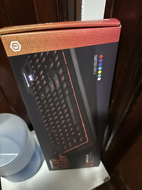 CYBERPOWER PC PLAY Ready 01 NOHI LED Wired Gaming Keyboard Black KB-161 ...