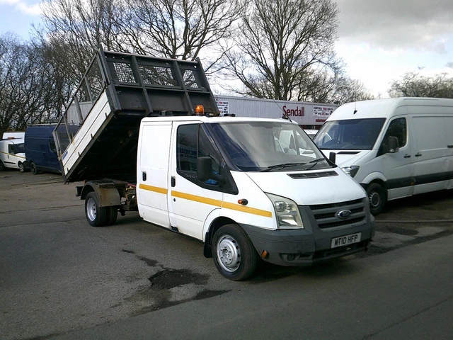 FORD TRANSIT TIPPER,2010,10 REG,WHITE,1 OWNER,ONLY 104k,12 MONTH MOT ...